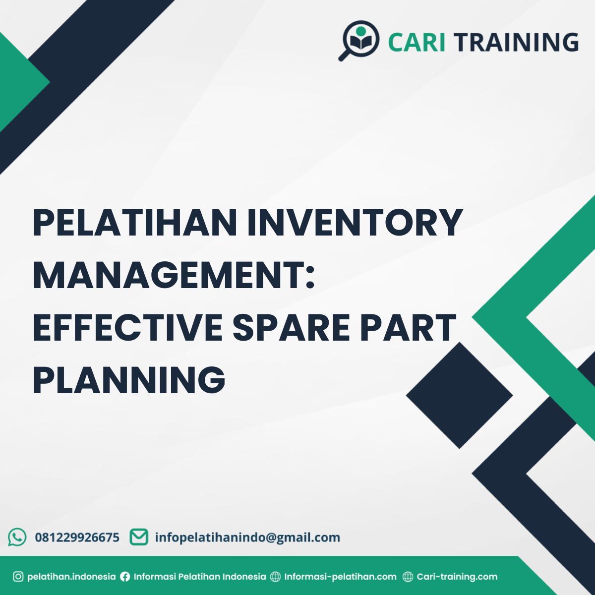 Pelatihan Inventory Management: Effective Spare Part Planning | Pusat ...