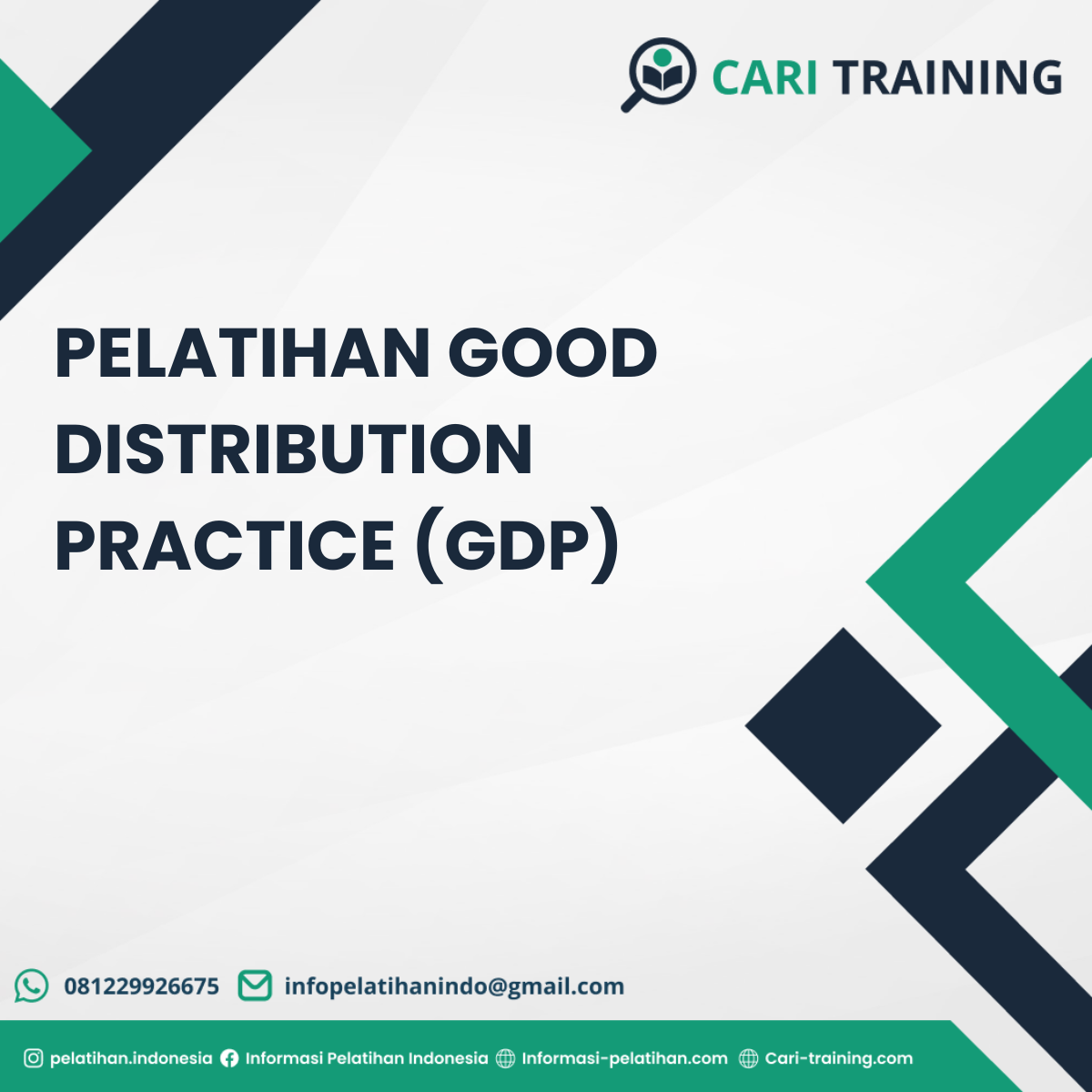 PELATIHAN GOOD DISTRIBUTION PRACTICE (GDP) | Pusat Informasi Training ...