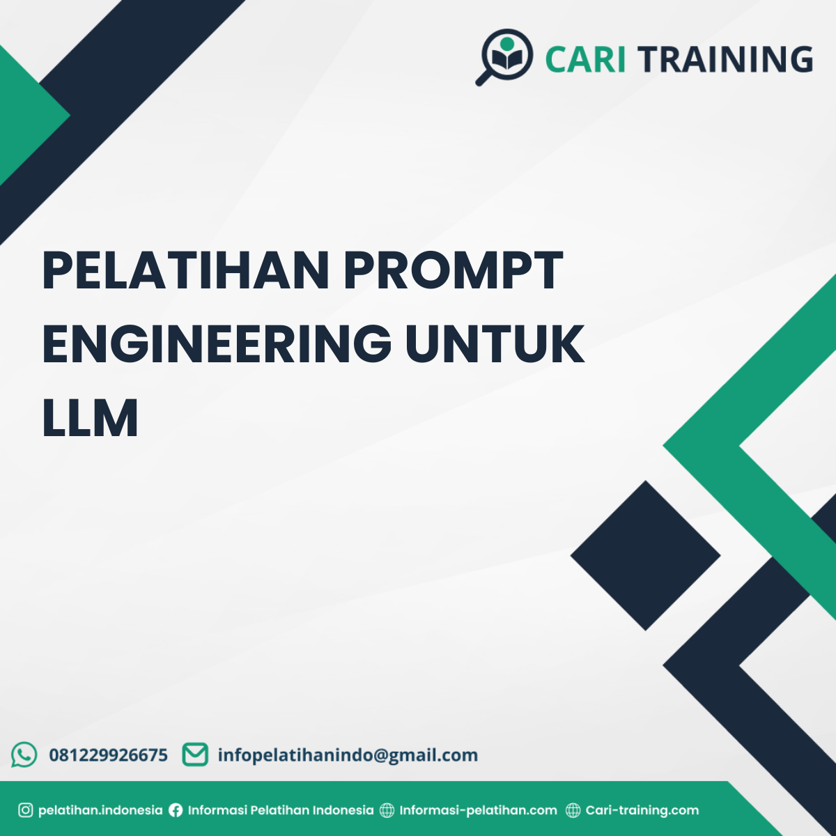 PELATIHAN PROMPT ENGINEERING UNTUK LLM | Pusat Informasi Training ...